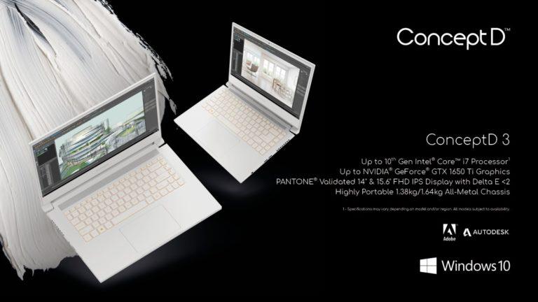 Acer brings new ConceptD notebooks, desktops, and monitors