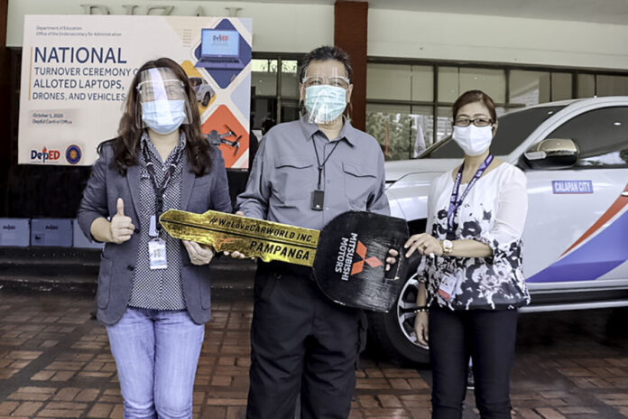 The Mitsubishi Strada is the official vehicle of DepEd