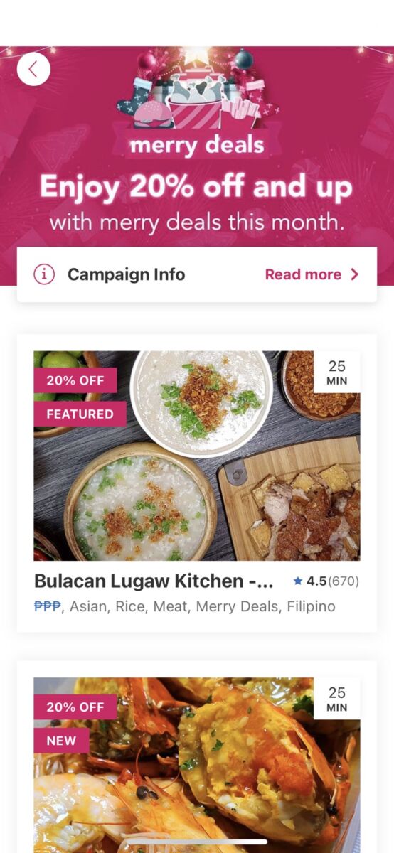 The merriment continues with foodpanda’s Merriest Deals Promo