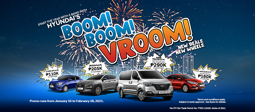 Hyundai goes Boom! Boom! Vroom! for the new year