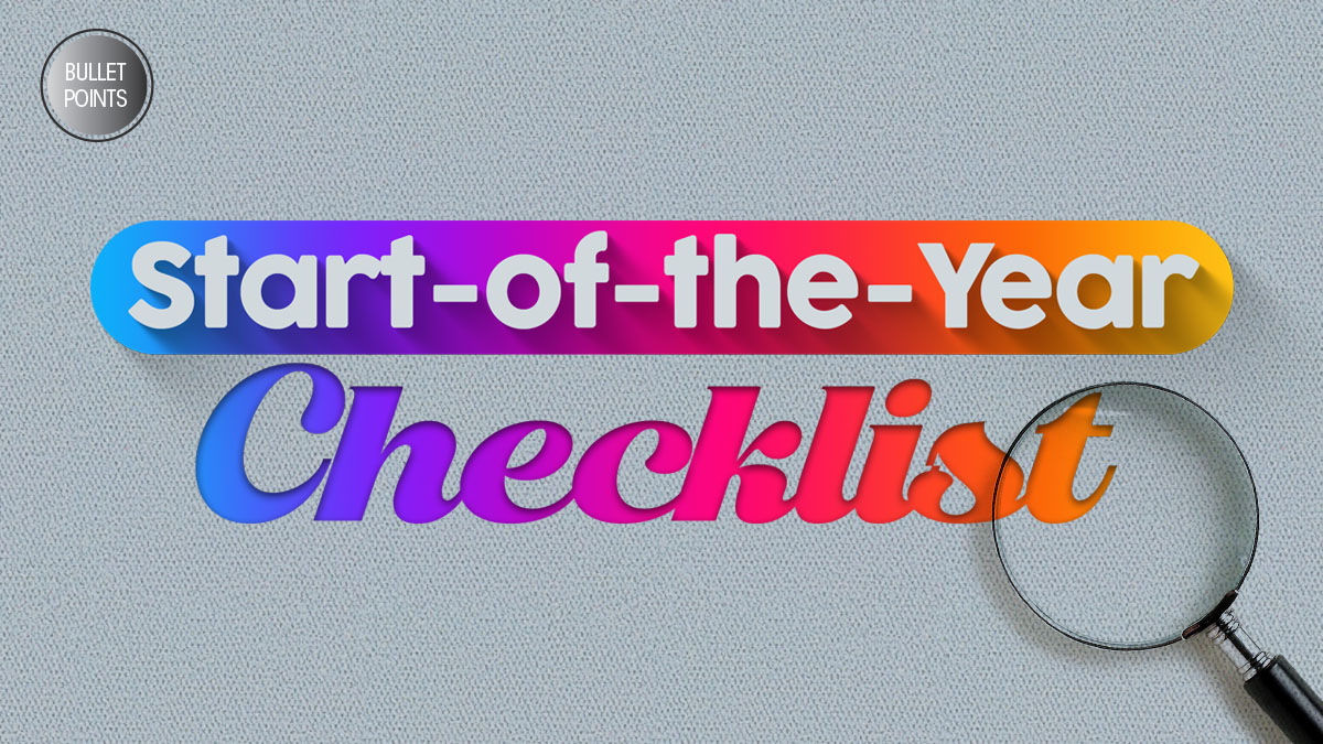 Emergency kit start of the year checklist