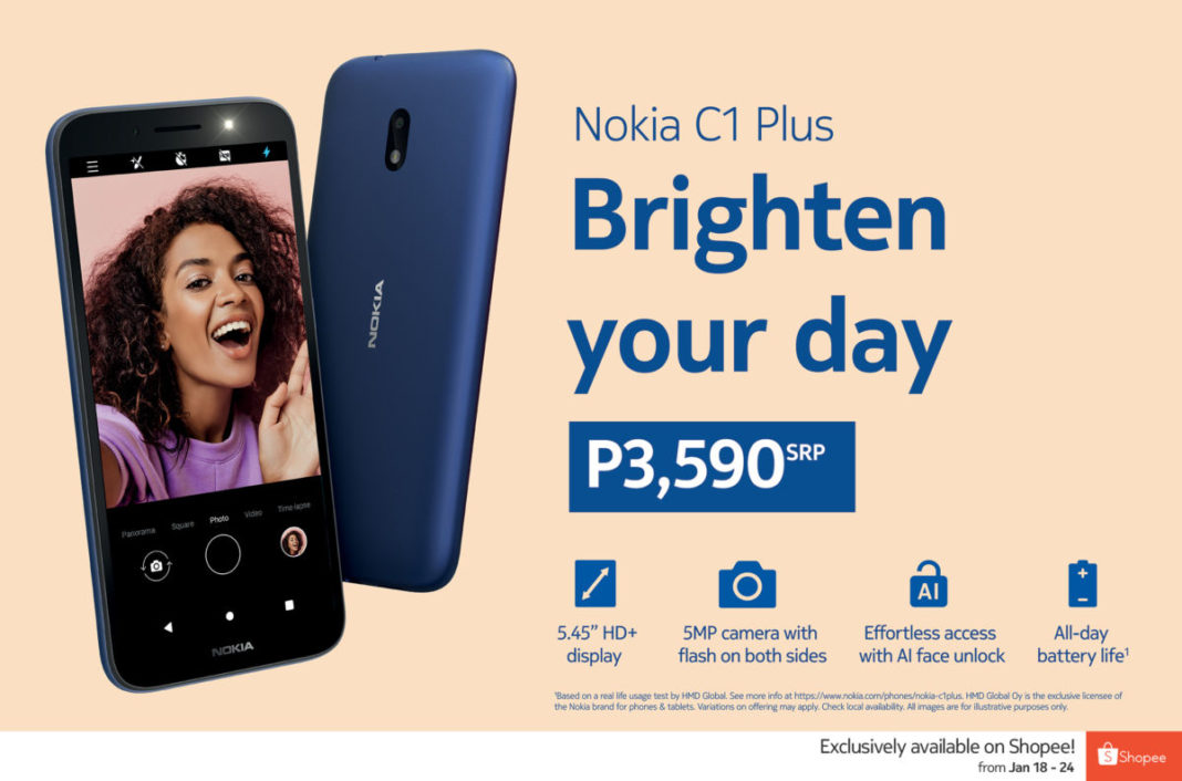 The Nokia C1 Plus, a more affordable 4G