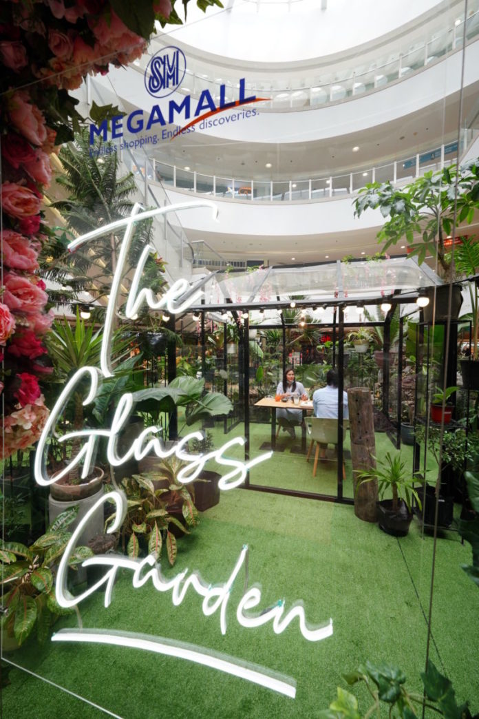The Glass Garden at SM Megamall serves romance on the menu