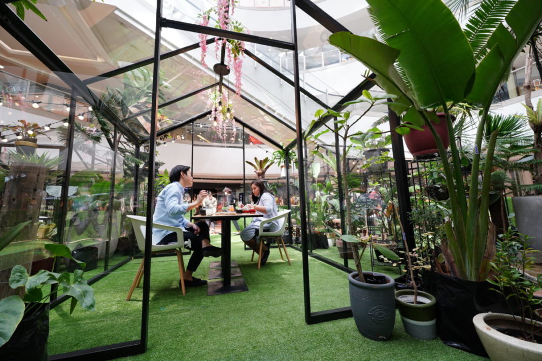 The Glass Garden at SM Megamall serves romance on the menu