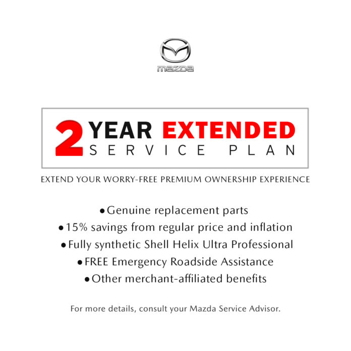 Prepaid extended service package from Mazda PH
