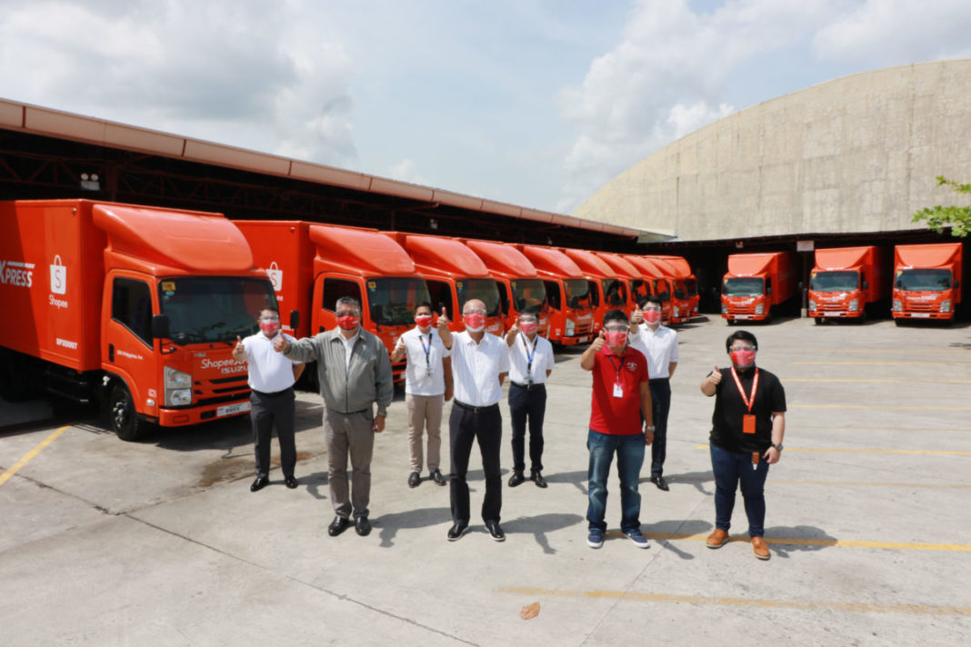 Shopee Xpress delivery fleet augmented with Isuzu trucks