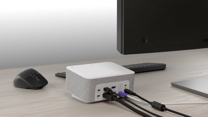 Logi Dock all-in-one declutters your desktop and makes joining meetings ...