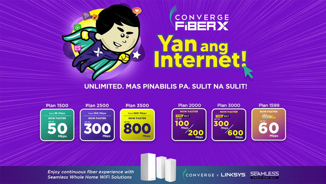 Yan ang Internet! Converge turbocharges FiberX Plans for unmatched and ...