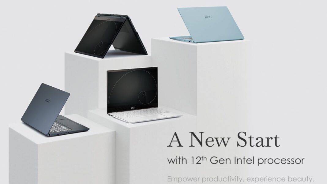 MSI launches new business and productivity laptops with 12th Gen Intel ...