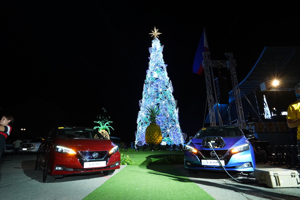 Nissan lights up Ormoc's biggest Christmas tree with the Leaf
