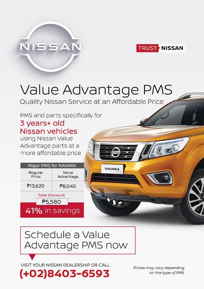 Nissan offers Value Advantage PMS program for out-of-warranty vehicles
