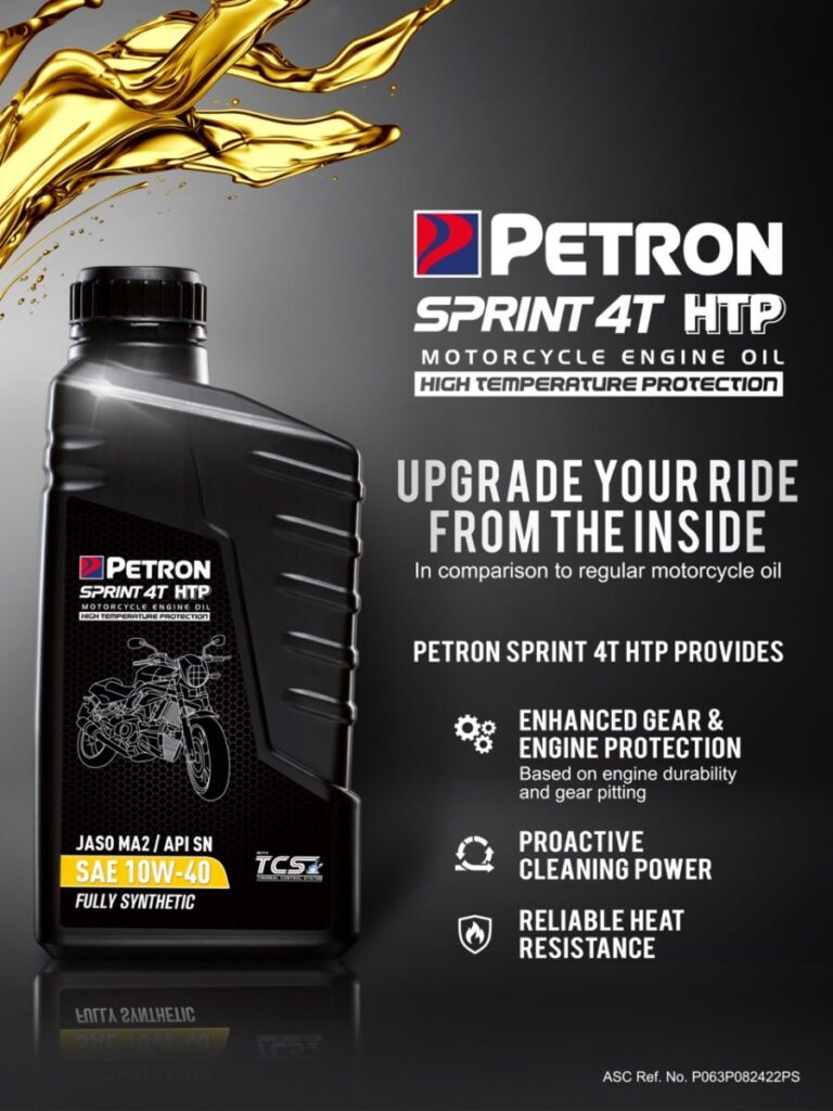 Introducing Petron’s best motorcycle engine oil, Petron Sprint 4T HTP!
