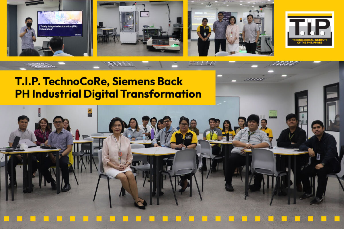 T.I.P. TechnoCoRe, Siemens back PH industrial digital transformation
