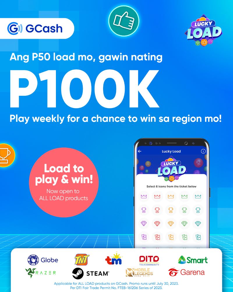 With a total of PHP100k pot prize weekly per region dahil mas maLUCKY ...