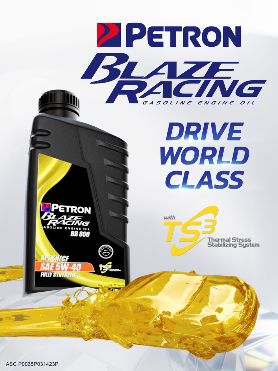 Drive world class with Petron Blaze Racing engine oil, fortified with ...