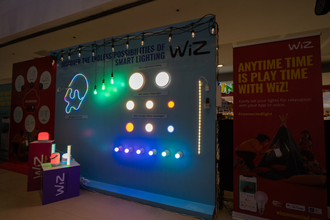 WiZ Smart Connected Lighting has a customizable 16M color range