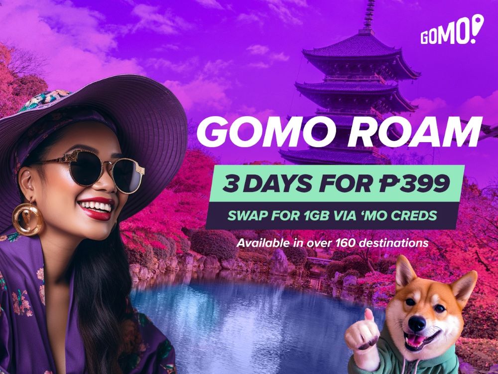 Roam more with GOMO roam!