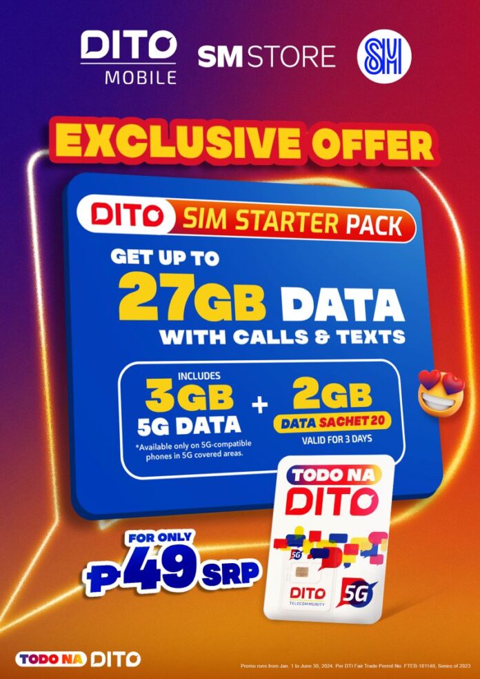 DITO SIM Starter Pack is an affordable way to start your mobile journey
