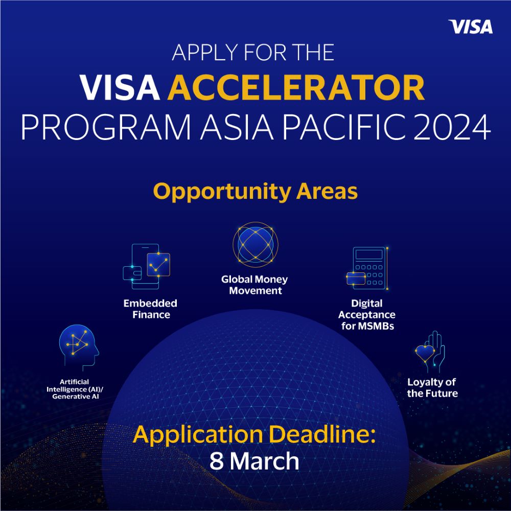 Visa Accelerator Program 2024 now open for entries from APAC startups