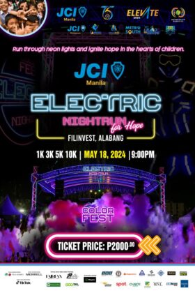 Run and change lives via JCI Manila’s Electric Night Run for Hope and ...