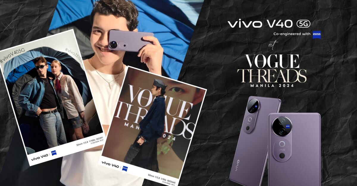 Filipino fashion at Vouge Threads Manila 2024 through the lens of vivo V40