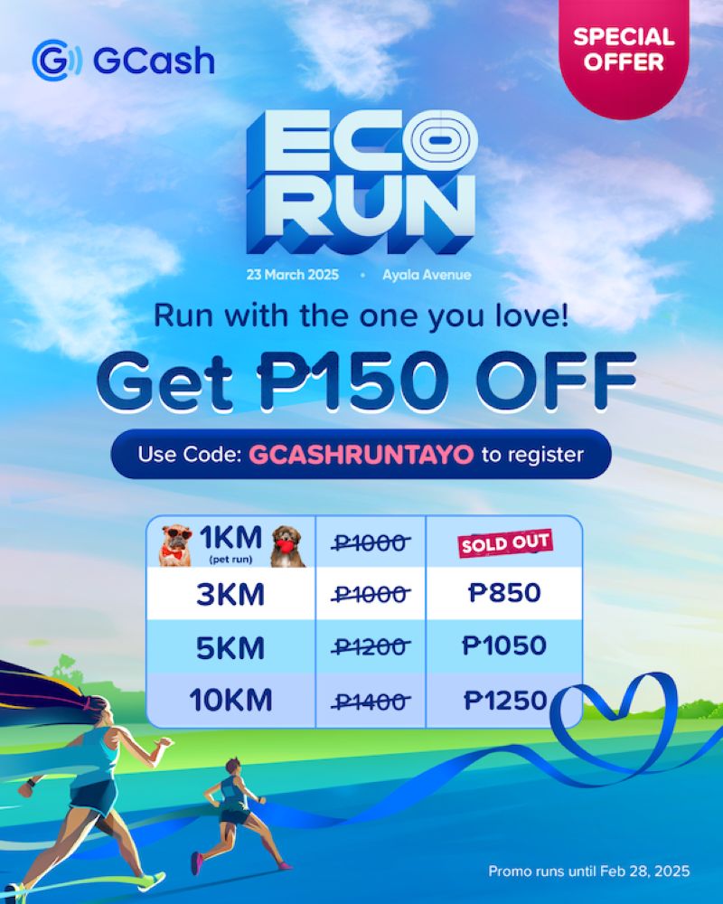 GCASH ECO RUN : Kickstart a healthier lifestyle and help the planet today